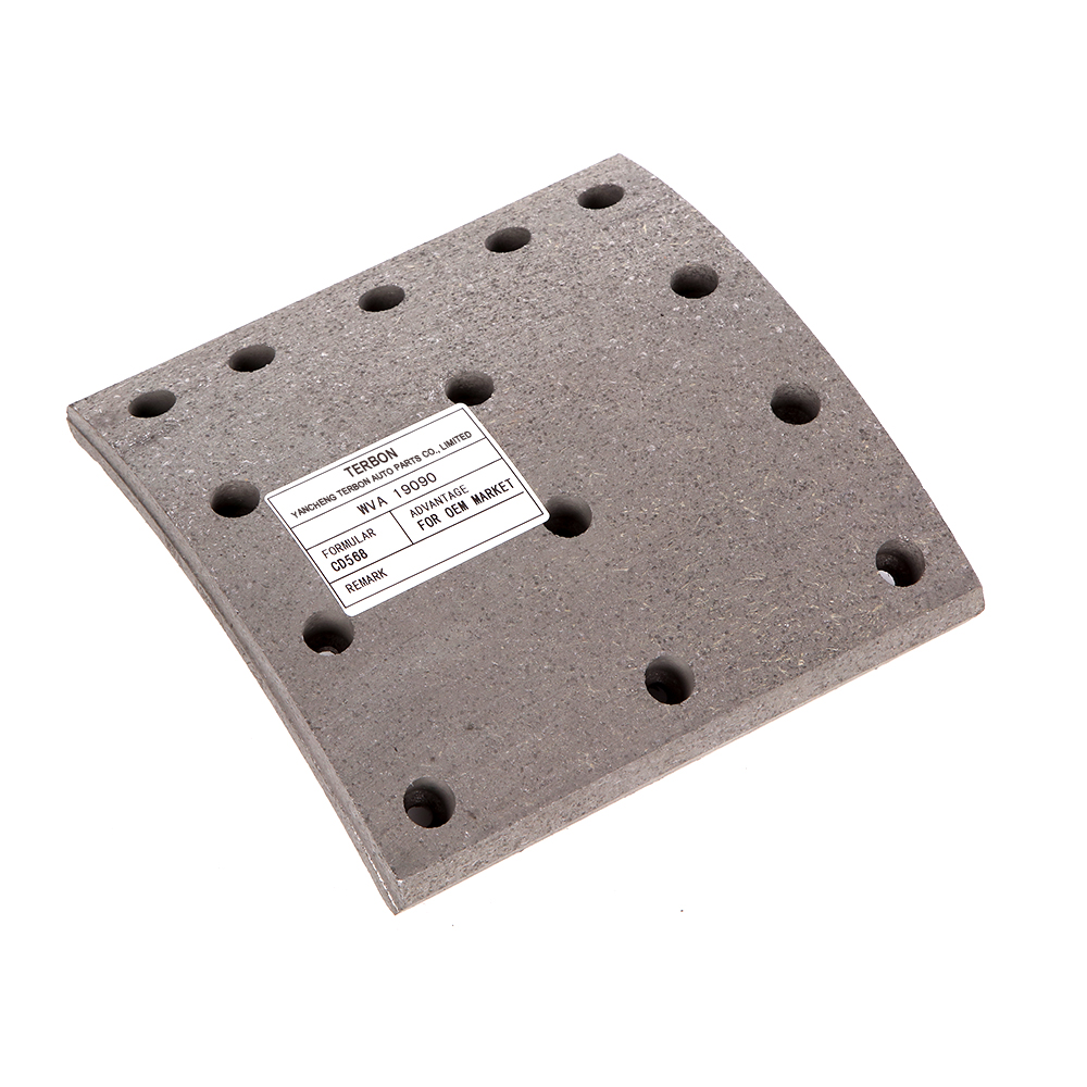 China Truck Brake Lining WVA19090 Brake Shoe Lining For Heavy Duty ...